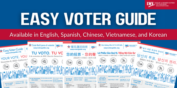 Easy Voter Guide - get your copy online! - League of Women Voters of ...