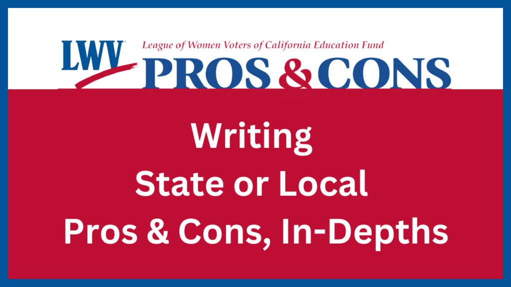 News from the League of Women Voters of California